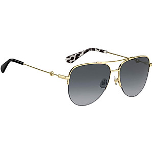 Kate Spade New York Women's Maisie/G/S Navigator Sunglasses, Black, 60mm, 15mm