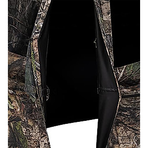 Browning Eclipse Tent Hunting Blind Featuring 360 Degree Windows with Silent Open, Durable Fiberglass Poles, Gear Pockets, and Brush Loops for Extra Concealment, Mossy Oak Country DNA