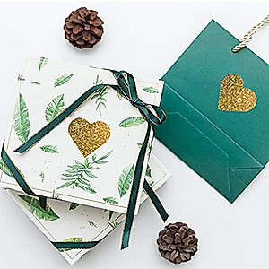 Mercei 1"(2.5cm) Gold Heart Stickers with Glitter Holographic Gravel Pattern, 500 pcs Sparkling Adhesive Heart Sticker Labels per Roll, Love Stickers for Personal and Business Use