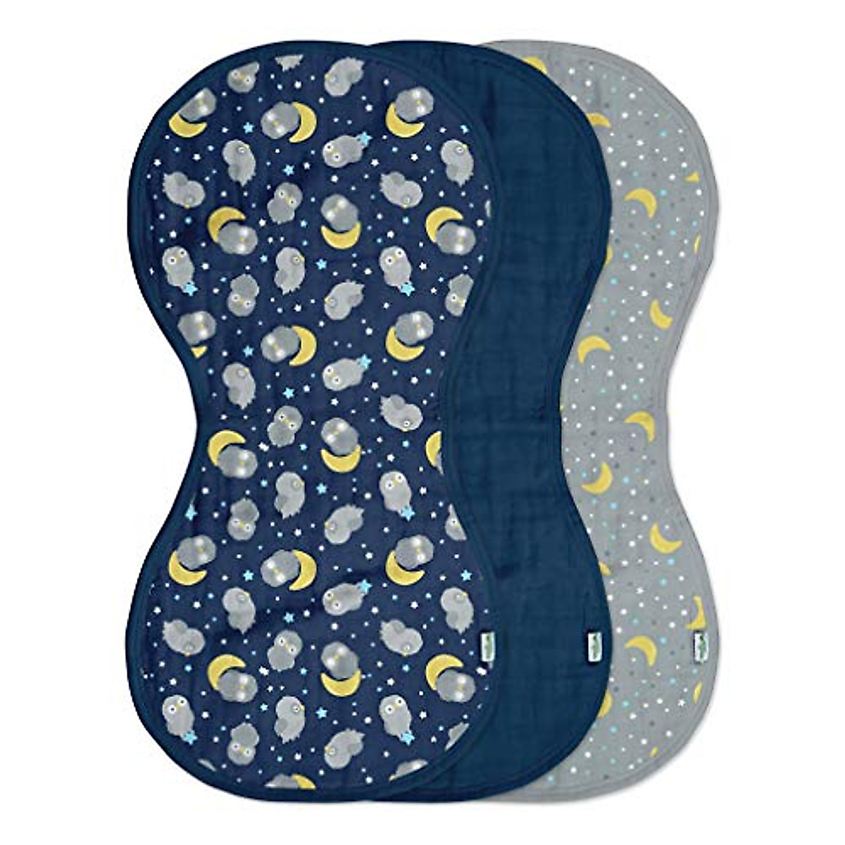 green sprouts Muslin Burp Cloths Made from Organic Cotton 4 Absorbent Layers Protect from sniffles, Drips & drools 100% Organic Cotton Muslin, Super Soft & Softer with Every wash, Machine Washable