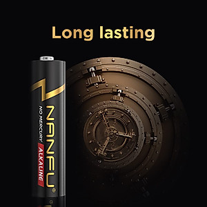 NANFU Long Lasting AA 48 Batteries Premium LR6 Alkaline Battery 1.5v Batteries for Clocks Remotes Games Controllers Toys Electronic Device