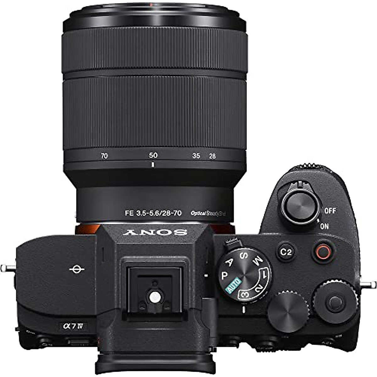 Sony a7 IV Mirrorless Camera with 28-70mm Lens (ILCE-7M4K/B) + 64GB Memory Card + Filter Kit + Wide Angle Lens + Telephoto Lens + Color Filter Kit + Lens Hood + Bag + More (Renewed)