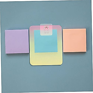 SEWACC 8 Pcs Plate Clamp Paper File Organizer Recording Clipboard Conference Recording Board Sketch Pad Plastic Acrylic Student Clipboard for Office Clipboards Exam Paper Clips