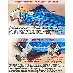 LCPCX Shoe cover dispenser shoe wrapping machine with 200pcs disposable plastic boot and shoe cover for home, store and office