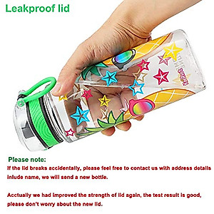 Cute Water Bottle for School Kids Girls, BPA FREE Tritan & Leak Proof & Easy Clean & Carry Handle, 23oz/ 680ml - Pineapple