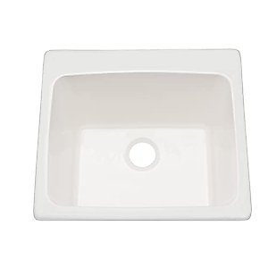 PROFLO PFALS2522WH PROFLO PFALS2522 25" Drop In or Undermount Single Basin Acrylic Laundry Sink