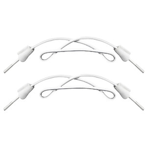 Endoto Shoelaces for Hey Dude Elastic Strings Replacement Laces Shoes(Color:White,Size:18Inch)