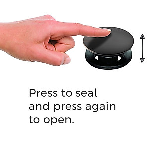2 Pack Pop up Drain Stopper with Overflow, Push Button Sink Drain for Bathroom Sink Vessel Sink Vanity Sink, Pop up Sink Drain Bathroom Sink Drain, Push Sink Stopper Oil Rubbed Bronze