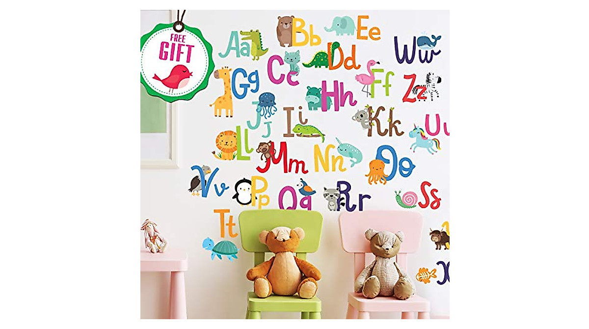 Fun ABC Wall Decals for Kids Rooms | Easy Nursery Décor