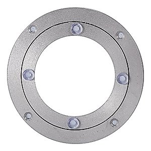 Turntable Bearing Lazy Susans, Heavy Duty Aluminium Alloy Rotating Bearing Turntable Round Dining Table Swivel Plate (4 inch*H8.5MM)