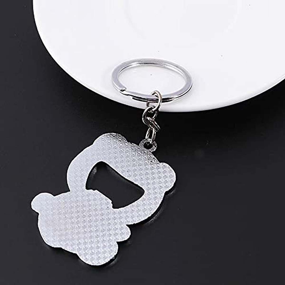 ARFUKA Bottle Opener Keychain Cute Panda Beer Soda Bottle Opener Keyring Beverage Bottle Opener Key Ring, Women Men Gift for Christmas and Birthday