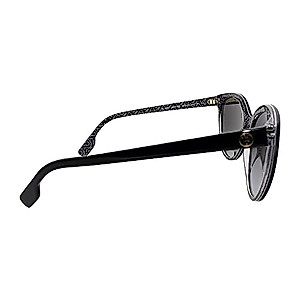 BURBERRY BE 4365 39778G Black Plastic Cat-Eye Sunglasses Grey Gradient Lens