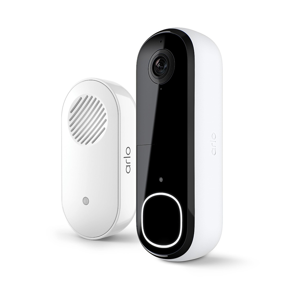 Arlo Video Doorbell 2K 2nd Generation & Chime 2 Bundle, 2K HD doorbell Camera, 2-Way Audio, Package Detection, Motion Detection and Alerts, Built-in Siren, Night Vision, AVDK4001-100CNS, White