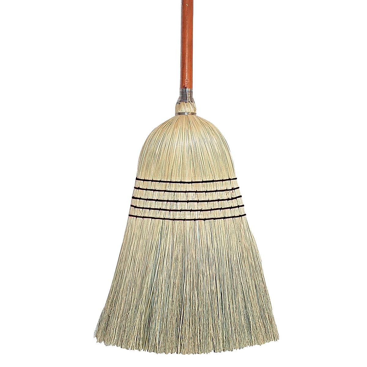 Wilen E504028, Janitor Corn Blend Broom with 1-1/8" Handle, 28# Size, 55-1/2" Length (Case of 6)