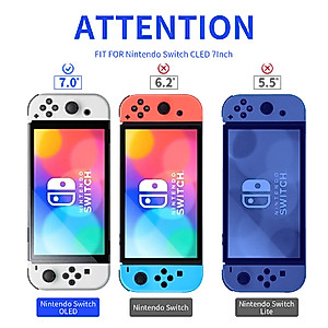 ZXYWEI (3-Pack Tempered Glass Screen Protector Compatible with Nintendo Switch OLED Model Anti-Scratch Ultra-Thin 0.33mm Clear Glass Film Replacement for Nintendo Switch OLED Accessories (7 Inches)