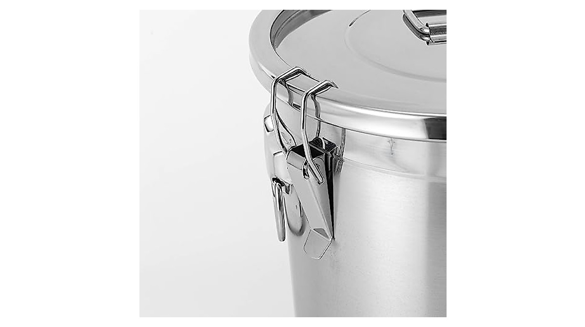 LyeXD 12L Stainless Steel Airtight Food Storage Canister