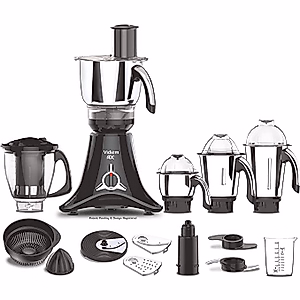 Vidiem ADC All Day Companion Mixer Grinder and Food Processor, slicing, grating, citrus juicing, chopping & kneading 750W 5 Jars Free Service Kit included -110 Volts