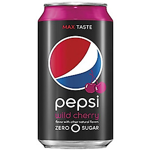 Pepsi Zero, Wild Cherry, 12 fl oz. can, 3 (12 Pack)
