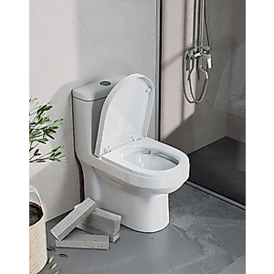 Maryton Pumice Stone for Toilet Bowl Cleaning, Remove Hard Water Rings, Limescale Stains, Calcium Buildup, Iron and Rust, Pumice Stick for Bathtubs, Pool Shower Tiles, Kitchen, Household, 6 Count