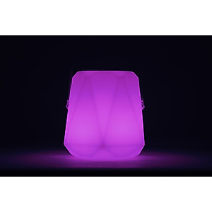 Mooni Diamond Speaker Lantern - Indoor/Outdoor Wireless Bluetooth Speaker and 7 Color LED Lantern with 5 Light Modes (31972)