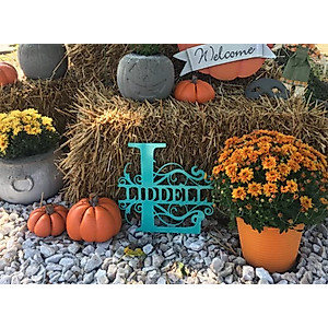 Custom Metal Signs | Metal Name Sign | Split Letter Monogram | Last Name Sign | Family Name Sign | Personalized Wedding Gift | Outdoor Metal Art | Metal Art | Housewarming Gift |