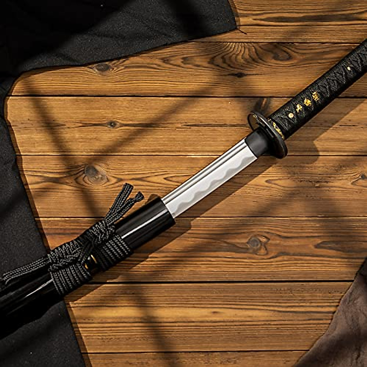 DISPATCH High Carbon Steel Katana, Ninja, Full Tang Sharp Japanese Samurai Sword Can Bamboo Trees