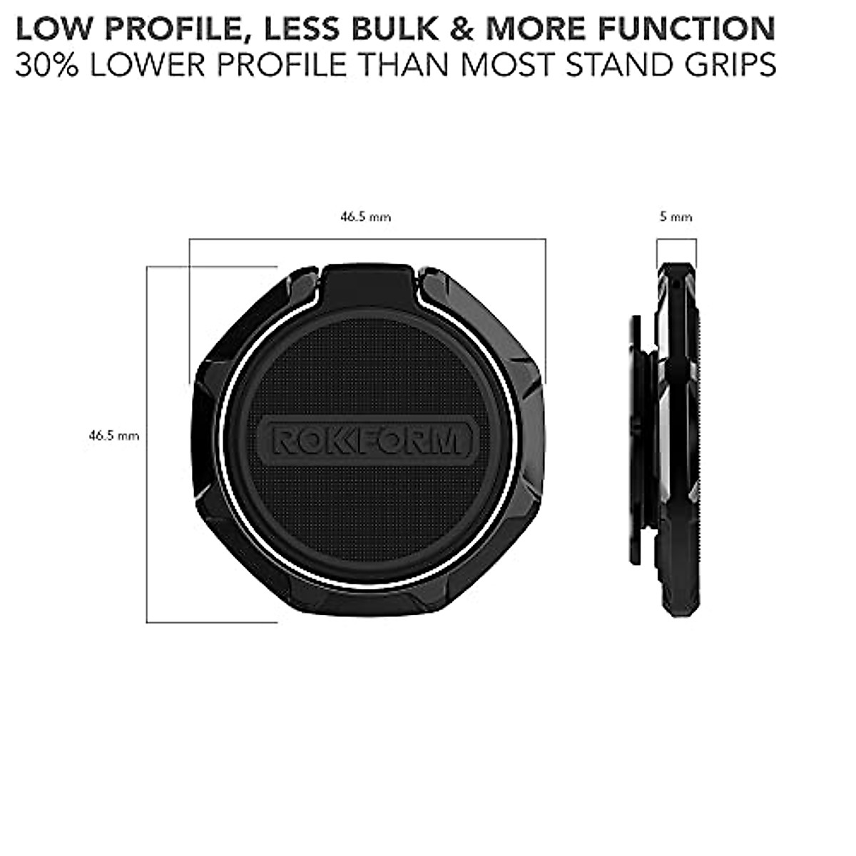 Rokform - iPhone 13 Pro Max Rugged Case + Twist Lock Sport Ring Stand & Grip (RokLock Series)