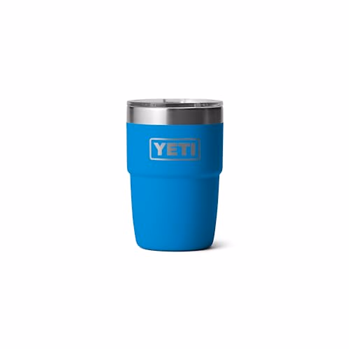 YETI Rambler 8 oz Stackable Cup, Stainless Steel, Vacuum Insulated Espresso Cup with MagSlider Lid, Big Wave Blue