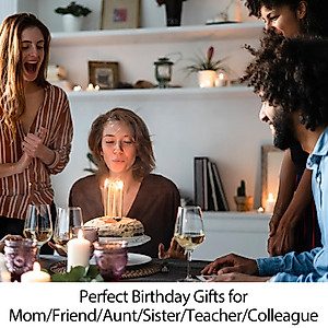 EPIRORA 50th Birthday Gifts for Women, Dainty 5 Circles Heart Cubic Zirconia Pendant Necklace for Her, 50 Years Old Birthday Jewelry Gifts