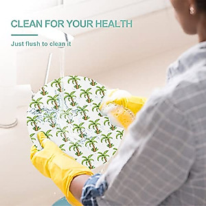 Tropic Palm Trees Cutting Board Tempered Glass Chopping Board for Kitchen Hotel