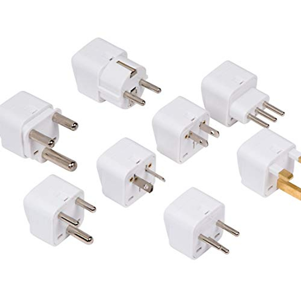 GR-8 Power Compact & Slim Travel Charging Station - International Power Adapter - Surge Protector - Power Strip with 4 Intelligent USB - Free Bonus Included