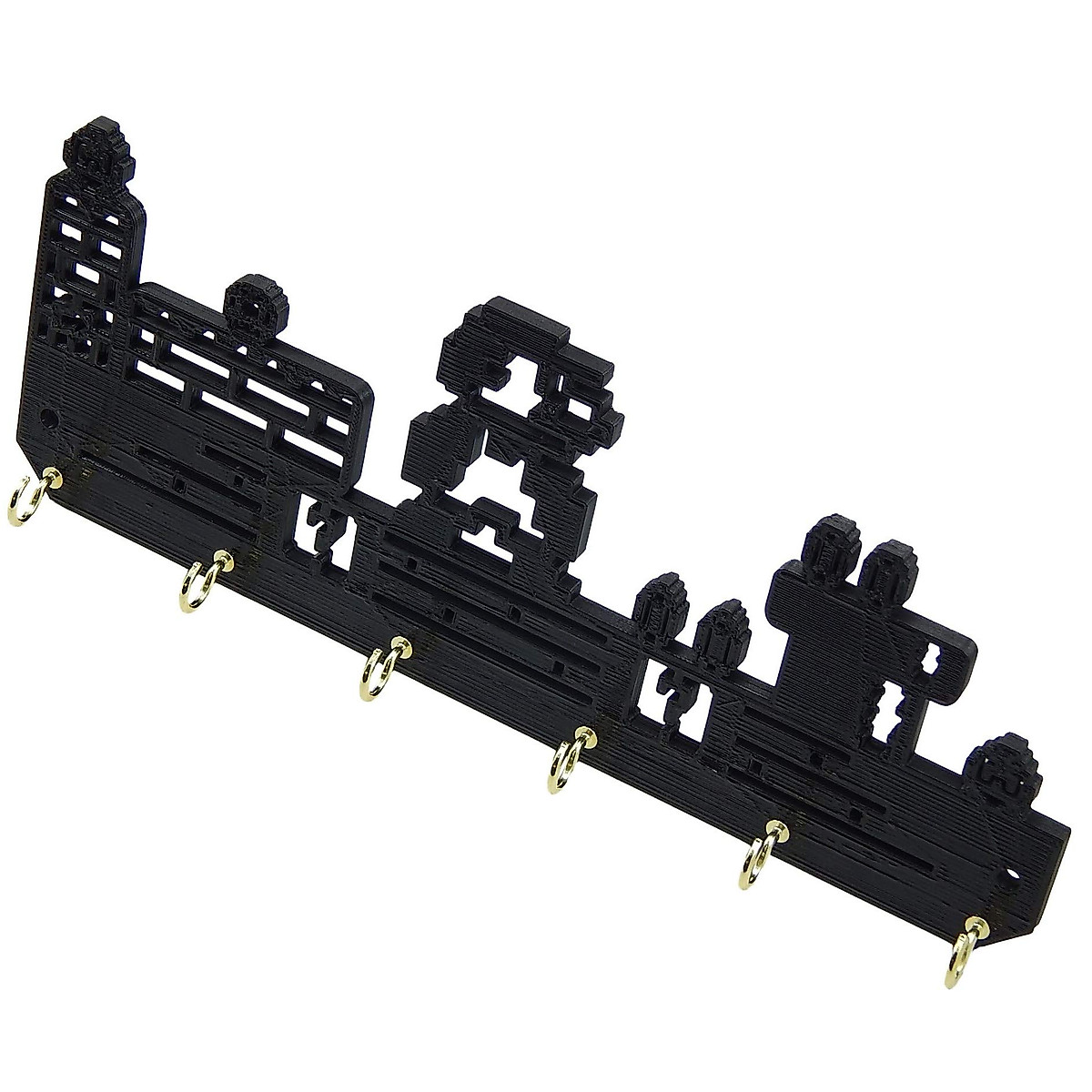 Medallurgy Video Gamer Wall Key Rack Holder Hanger Hooks Entryway Jewelry Organization Housewarming New Home Gift