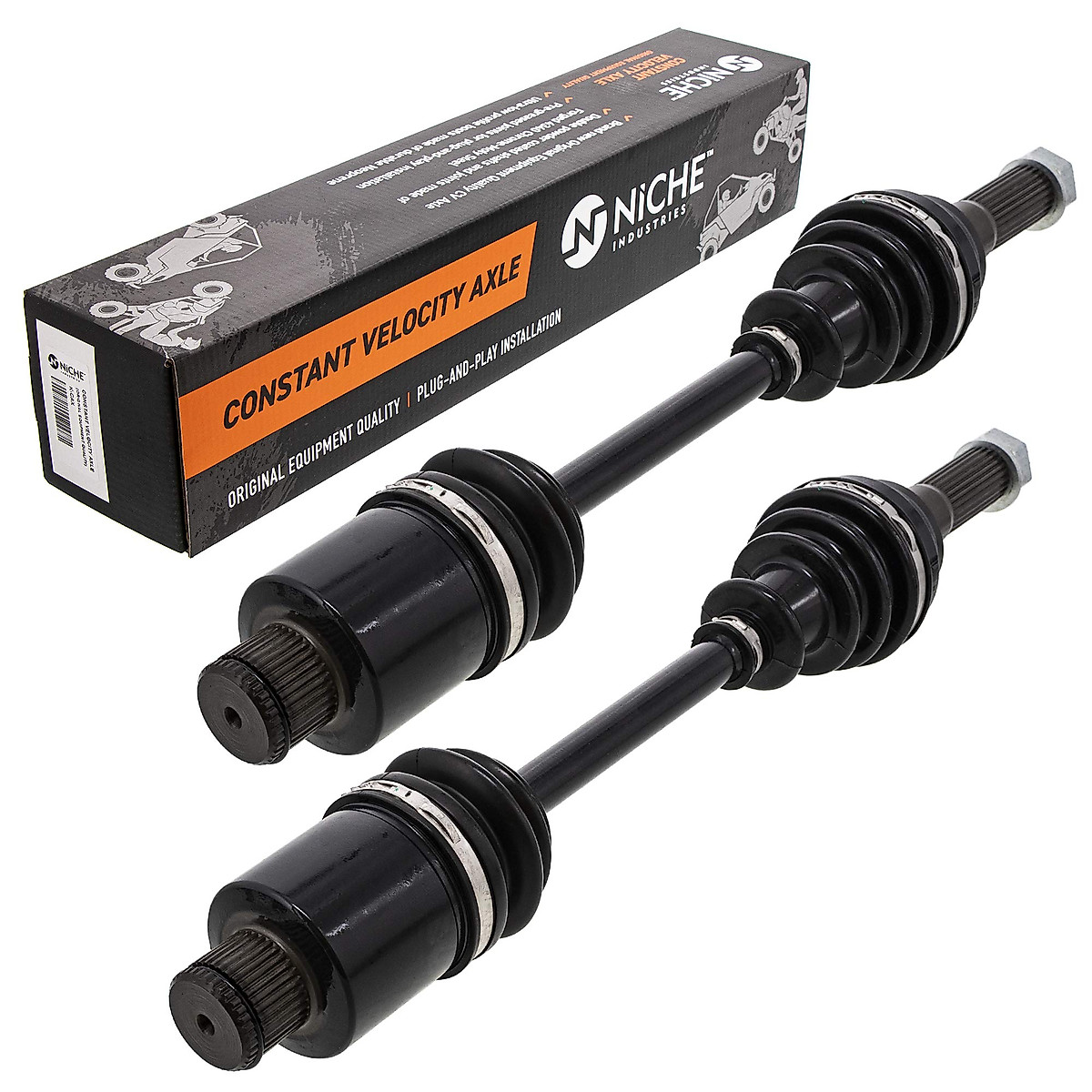 NICHE Front Rear CV Drive Shaft Axle Set Kit for 2007-2012 Polaris Sportsman 500 800 1332881 1332935