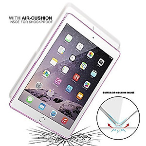 Asgens Case for iPad 9.7'' 5th/6th Generation 2017/2018, Transparent Slim Silicon Soft TPU Tablet Computer Case [Shock Absorption] for Apple New iPad 9.7 inch Models A1822/A1823/A1893/A1954