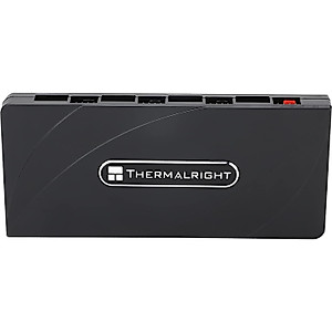 Thermalright ARGB Fan HUB Controller Support 8 Groups of Fans, 8-Port 4 Pin PC Fan Controller, 5V-3Pin ARGB Fan Hub, Strong Paste+Magnetic Suction (12V 4-pin RGB is not Supported)