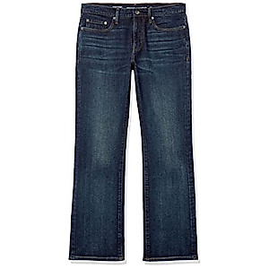 Amazon Essentials Jeans for Men Straight Fit, Bootcut, 38W x 34L, Dark Wash