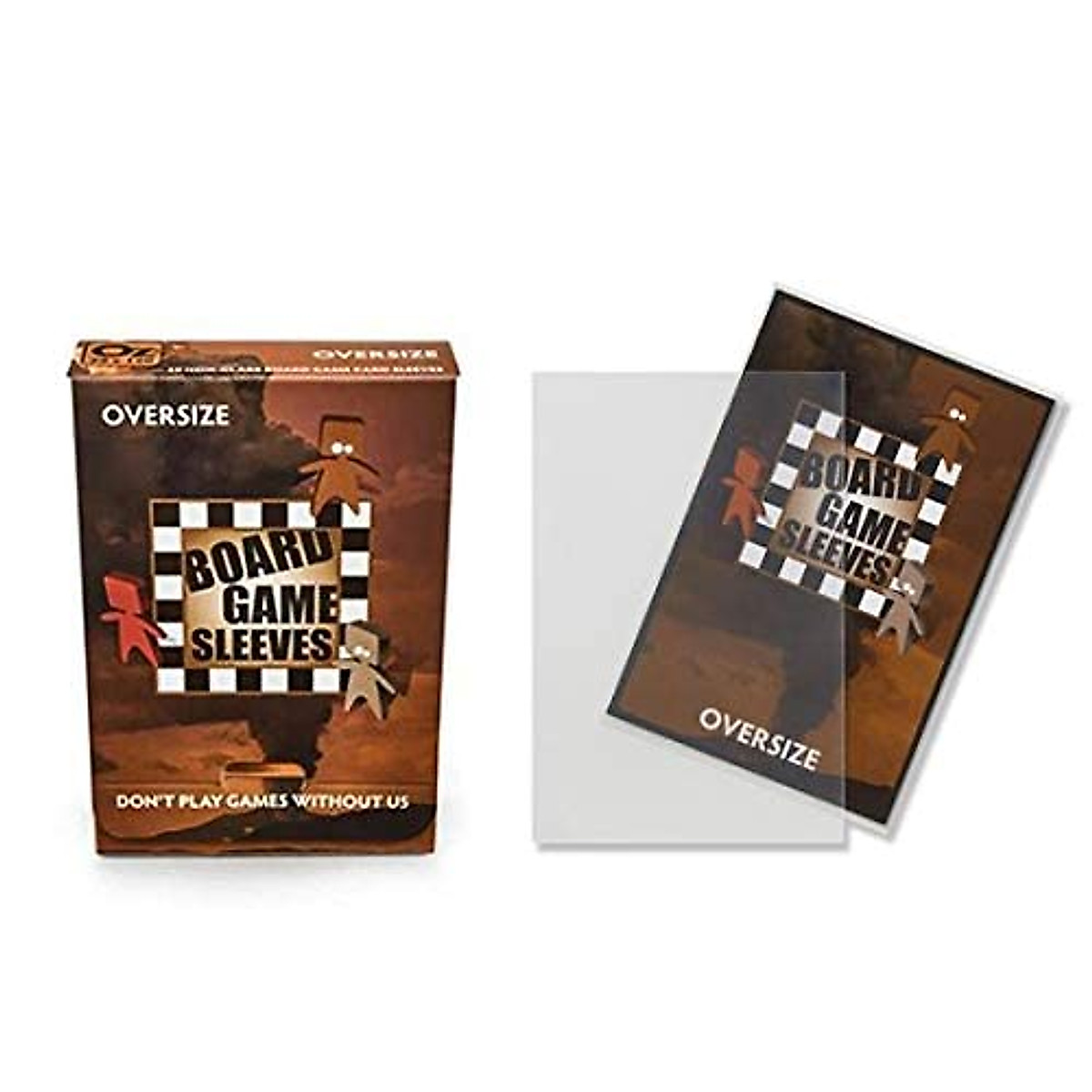 Arcane Tinmen Non-Glare Board Game Sleeves 50 ct Oversize Size Card Sleeves Individual Pack