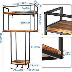 MOUGIGI Towel Rack Wall Mounted - Space-Saving Design for Small Bathrooms - Versatile Organizer for Towels, Blankets, and More - Ideal for RVs and Hotels