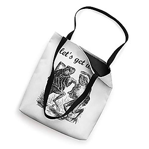 Let's Get Weird Dancing Frogs Drugs Fairy Tale Strange Dream Tote Bag