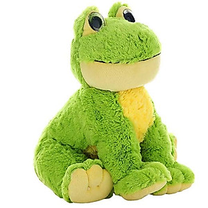 Plush Toys Wonderland I-HOP The Frog - 16 Inch Green Stuffed Animal Soft and Cuddly Plush Toy Adorable Huggable Amphibian Gift for Kids and Frog Lovers