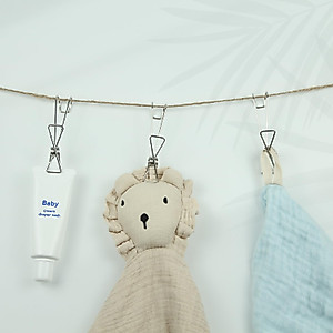 10 Pcs 304 Stainless Steel Clips All Metal Long Tail Clip Strong Grip for Holding Clothes Photos Snack Bag and Sundries in Bathroom Kitchen Office