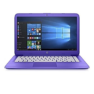 HP Stream 14-inch Laptop, Intel Celeron N4000 Processor, 4 GB RAM, 64 GB eMMC, Windows 10 S with Office 365 Personal for One Year (14-cb180nr, Purple)