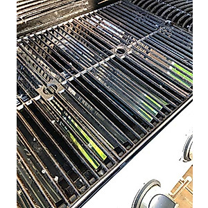 Wondjiont Grill Burners, Heat Shield/Plate Tent/Burner Cover/Flame Tamer & Crossover Tube, Replacement Parts Kit for Brinkmann 810-3661-F