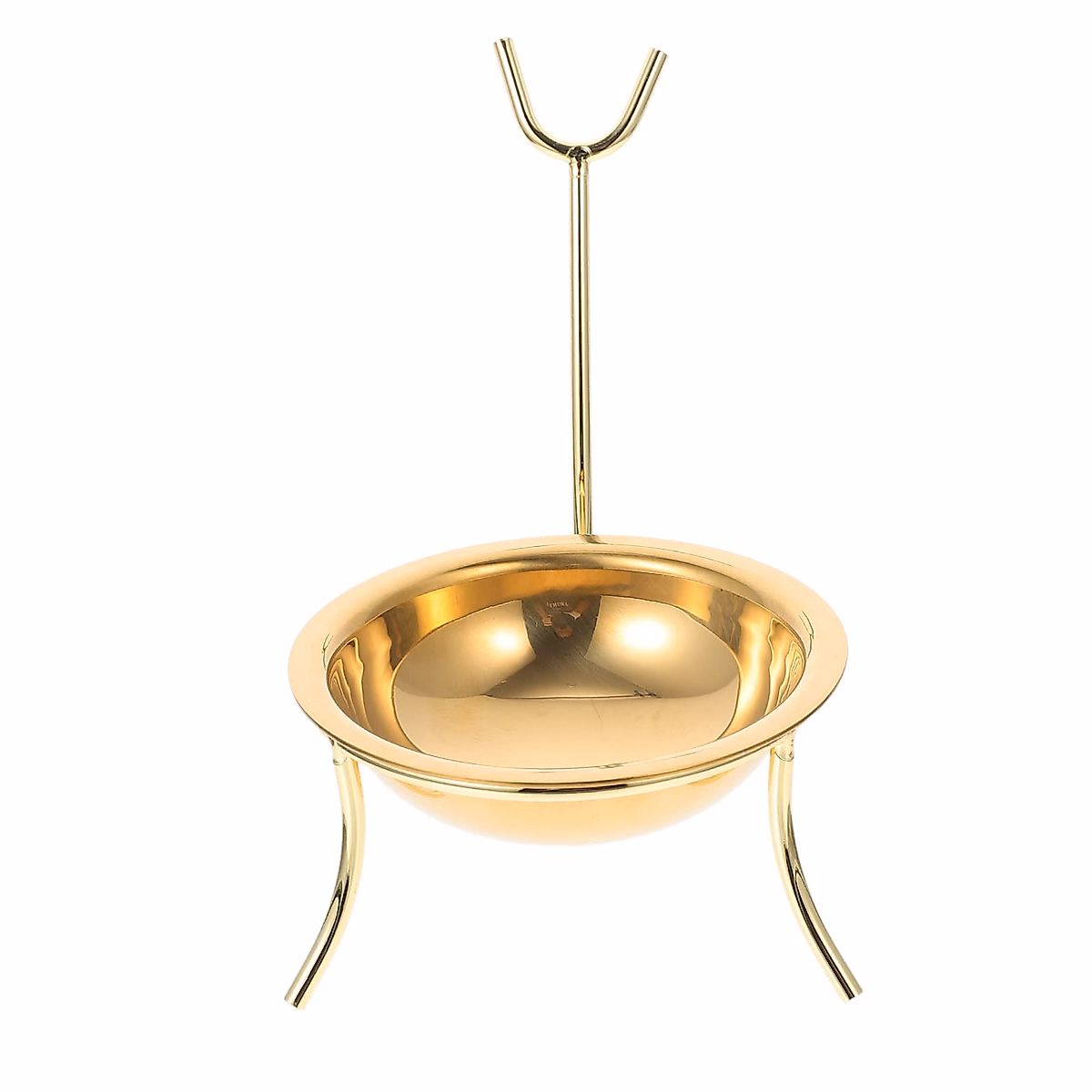 Hemoton Standing Spoon Rest Stainless Steel Spoon Rset Spoon Ladle Holder Scoop Storage Rack Skimmer Spoon Stand Kitchen Utensil Organizer for Home Restaurant Coffee Spoon Holder