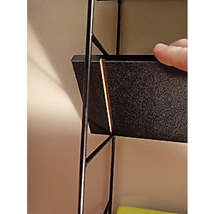 Industrial Wall Mounted 3-Tier Floating Shelf, Adjustable Wall Storage Rack, Decorative Hanging Display Shelf for Bedroom, Living Room, Bathroom, Kitchen, Office