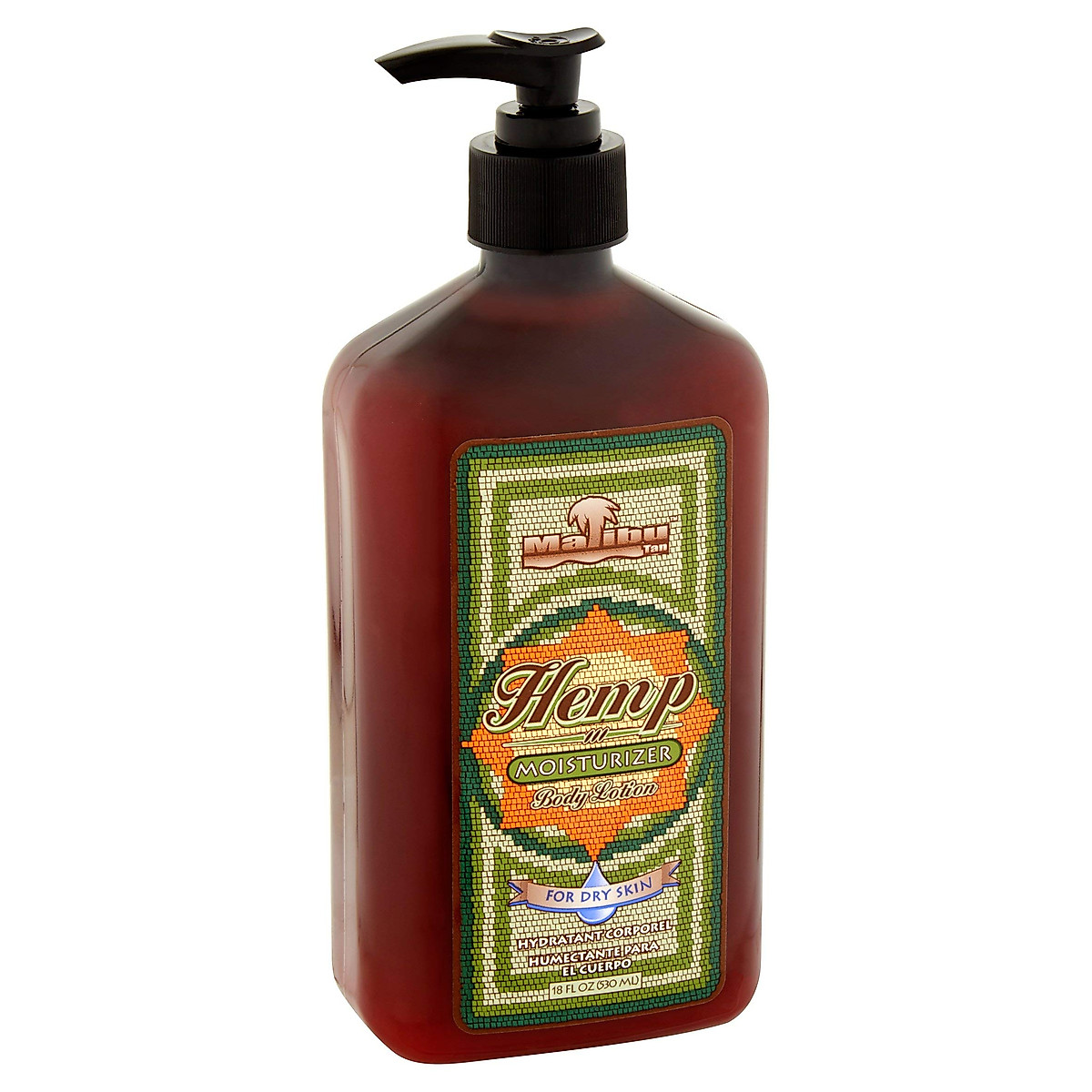 Malibu Tan Body Lotion for Dry Skin Hemp Moisturizer, 18 fl oz - 2-