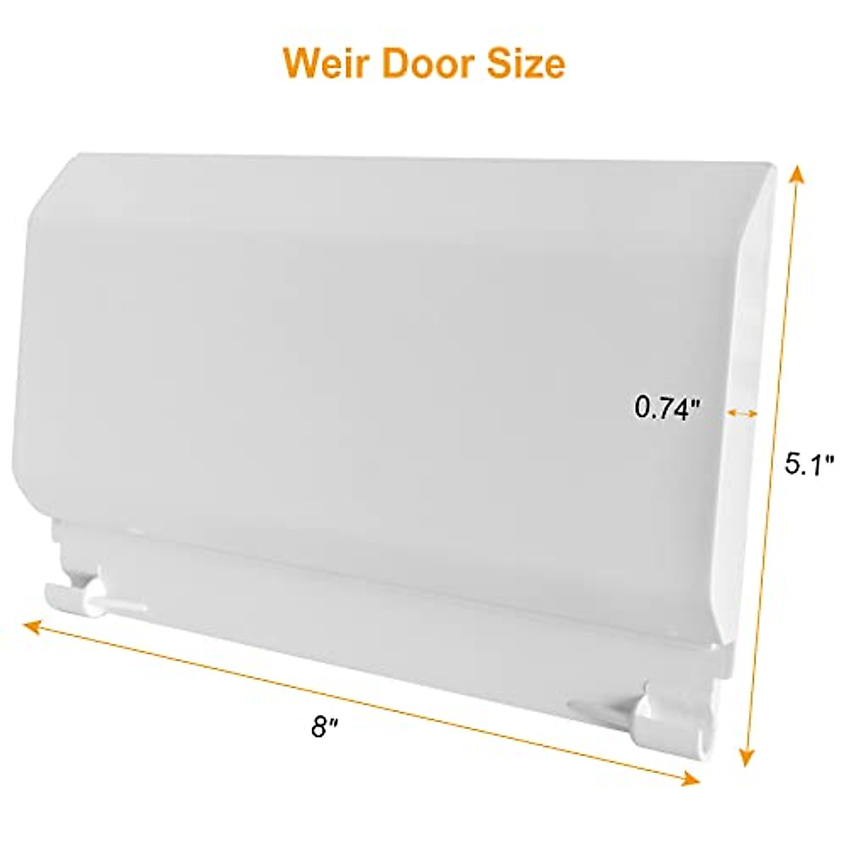 Porscan 85001500 Skimmer Door Weir Flap Compatible with Pentair Pool Skimmer - Skimmer Door Flap Assembly Compatible with Pentair Admiral S-20 S15 Automatic Skimmers, Replace 25251-000-500