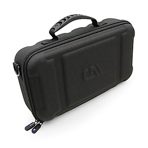 CASEMATIX Hair Clipper Barber Case Holds Three Electric Clippers, Hair Buzzers, Trimmers, T Finisher Liner - Travel Case for Clippers, Stylist and Hair Cutting Supplies