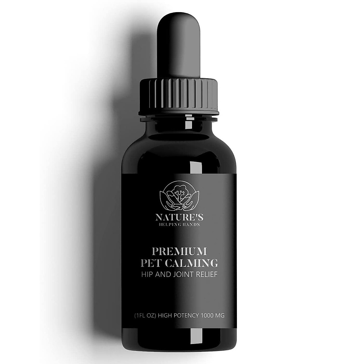 Nature's Helping Hands Premium Hemp Oil for Dogs Cats – Organic Drops for Stress Allergy Pain Relief & seizures – Calming Treats for Joint & Hip Arthritis