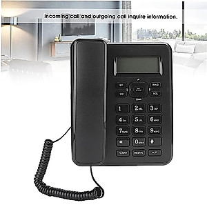 [Corded] Classic Design Landline Telephone for Home and Office - Reliable Desk with Wired Connection - Ideal Business for Clear Communication